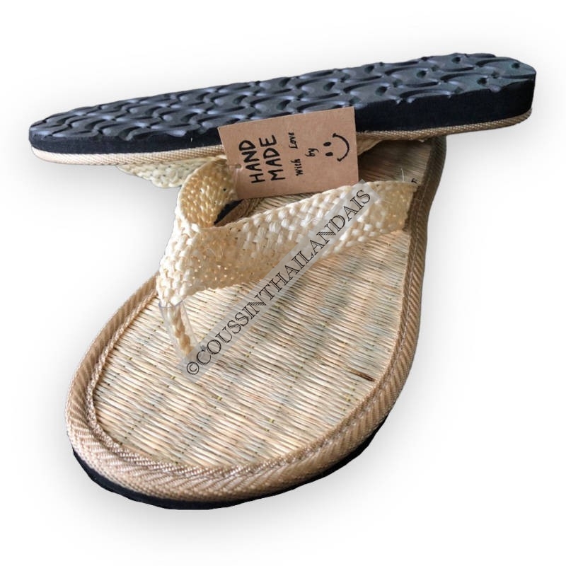 Flip-flop rice straw woman