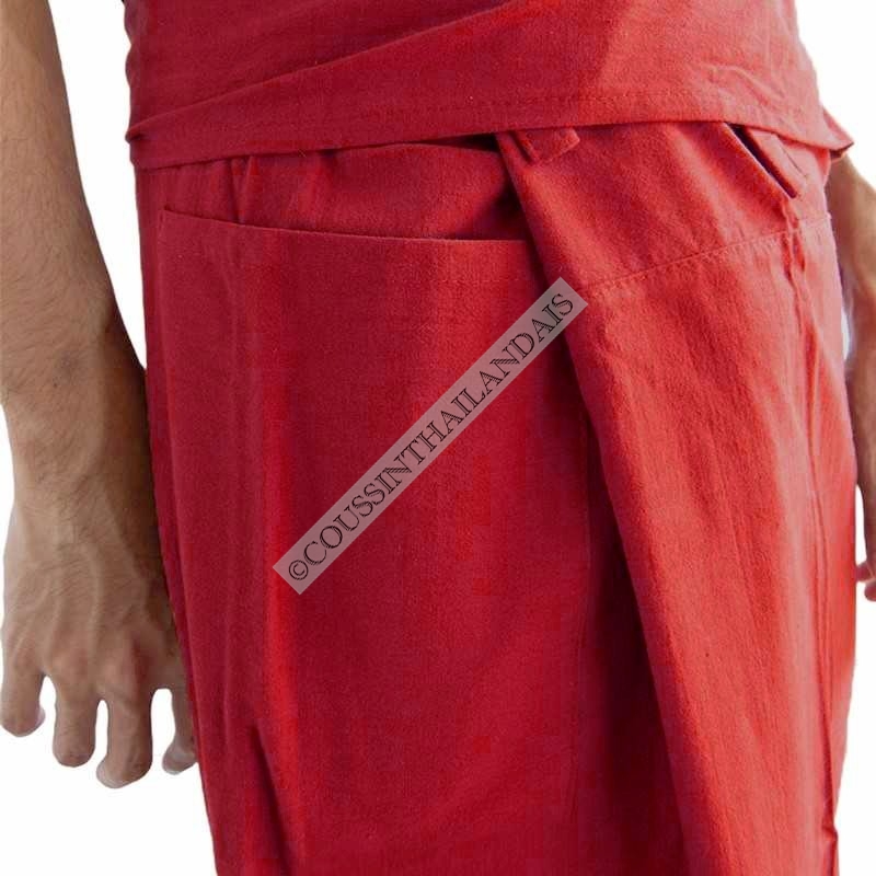 Pantalon Thaïlandais | 100% coton épais | rouge